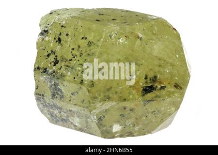 apatite from Durango, Mexico isolated on white background Stock Photo ...