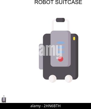Suitcase Simple vector icon. Illustration symbol design template for ...