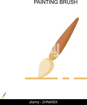 Brush Simple vector icon. Illustration symbol design template for web ...