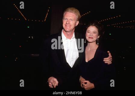 Ed Begley Jr. and Annette Bening during 48th Annual Golden Globe Awards ...