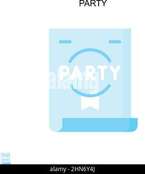 Party Simple vector icon. Illustration symbol design template for web ...