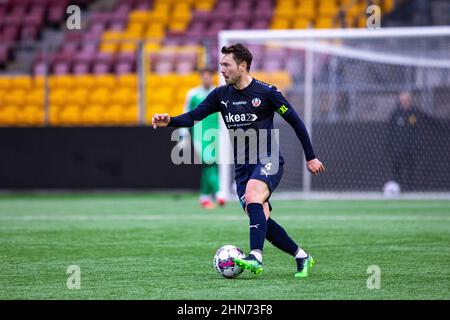Farum, Denmark. 14th Feb, 2022. Anthony van den Hurk (9) of Helsingborg ...