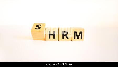 SHRM, strategic human resource management symbol. Words SHRM strategic ...