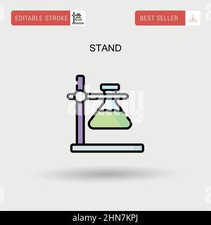 Stand-1 Simple vector icon Stock Vector Image & Art - Alamy