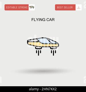 Flying car Simple vector icon. Flying car icons for your business ...