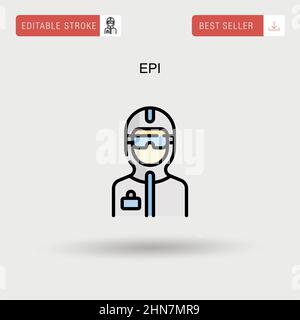 Epi Simple vector icon. Illustration symbol design template for web ...