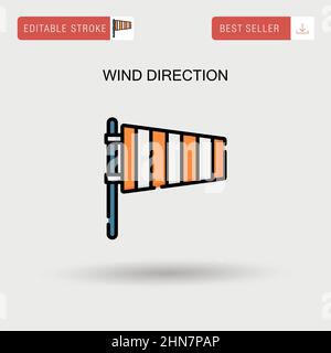 Blowing wind icon. Vector illustration Stock Vector Image & Art - Alamy