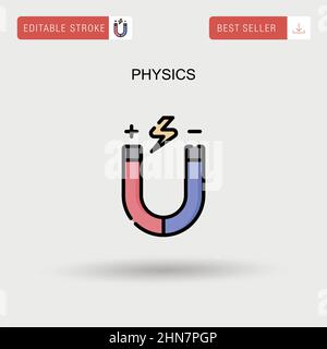 physics molecular structure icon doodle illustration Stock Vector Image ...