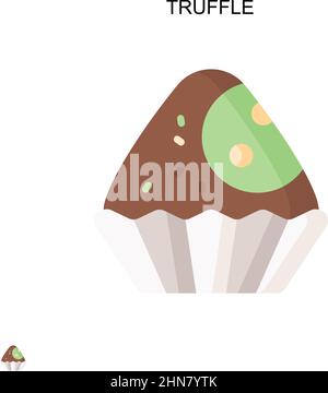 Truffle Simple vector icon. Illustration symbol design template for web ...