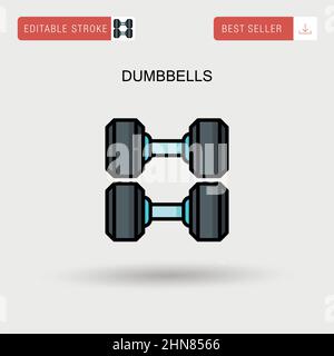 pink gym dumbbells Stock Vector Image & Art - Alamy