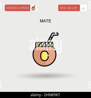 Mate Simple vector icon. Illustration symbol design template for web ...