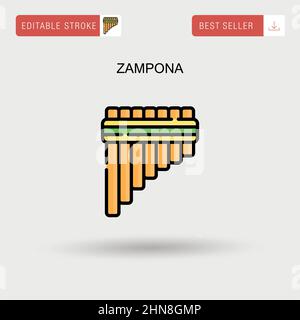 Zampona Simple vector icon Stock Vector Image & Art - Alamy