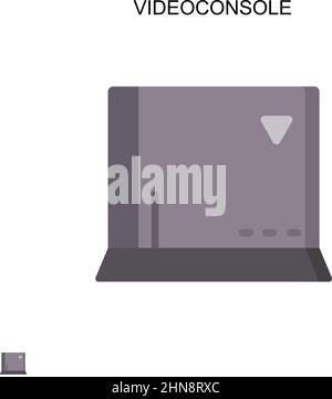 Videoconsole Simple vector icon. Illustration symbol design template ...