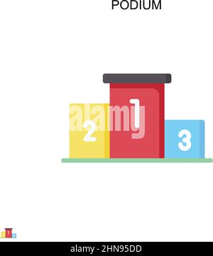 Podium Simple vector icon Stock Vector Image & Art - Alamy