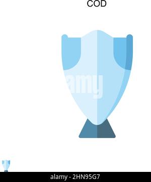 cod icon black vector illustration Stock Vector Image & Art - Alamy