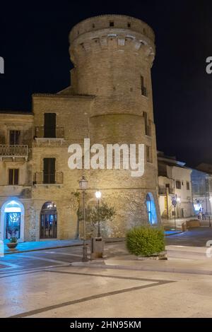 Bassano tower, Rossetti square, Vasto, Abruzzo, Italy Stock Photo - Alamy