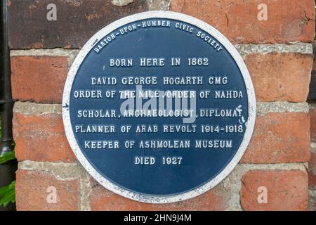 Birthplace of David George Hogarth CMG, close to St Peter's Church ...