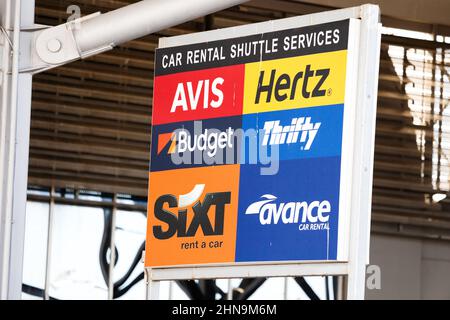 Avis car rental counter at terminal 2 at Incheon International Airport ...