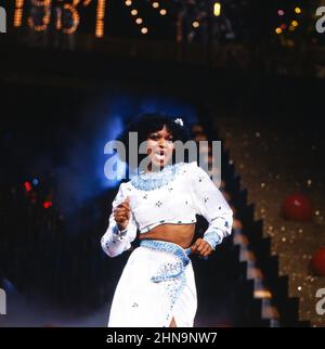 Sängerin Sherry Laine, geboren in Jamaica als Florence Evadne, TV ...