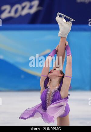 Kamila Valieva of Russia performs during exhibition gala at Palavela ice rink in Turin, Italy on ...