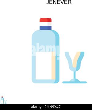Jenever Simple vector icon. Illustration symbol design template for web ...