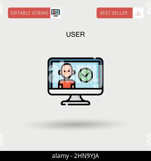 user vector icon modern simple vector illustration Stock Vector Image ...