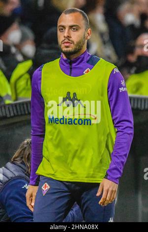 La Spezia, Italy. 14th Feb, 2022. Fiorentina's Arthur Cabral during ...