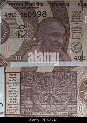 New Indian Ten Rupee Currency Note Stock Photo - Alamy
