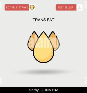 Trans Fat Free Icon for Food Products. Vector Illustration Stock Vector ...