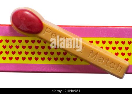 You're my perfect match Swiss golden blond chocolate matchsticks for ...