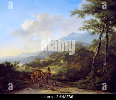 Jan Both - Italian Landscape with Travelers Stock Photo - Alamy