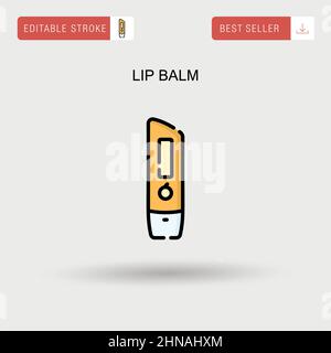 lip balm color icon vector. lip balm sign. isolated symbol illustration ...