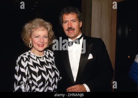 BETTY WHITE with ALEX TREBEK Credit: Ralph Dominguez/MediaPunch Stock ...
