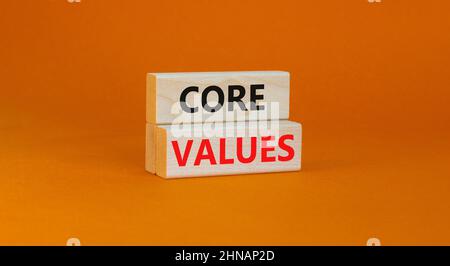 Core values symbol. Concept words Core values on beautiful black house ...