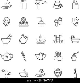 Woman facial massage icon outline vector. Face skin. Beauty roller Stock Vector Image & Art - Alamy