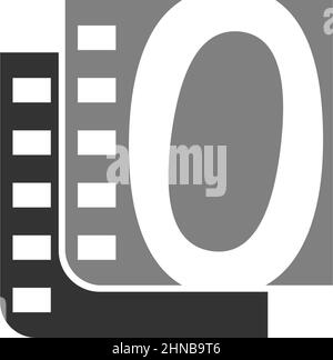 Square frame with number zero Stock Vector Image & Art - Alamy