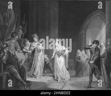 Ophelia (Shakespeare, Hamlet, Act 4, Scene 7), March 1, 1866 Stock ...