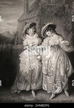 Mrs. Ford & Mrs. Page in the Characters of Shakespeare's The Merry ...