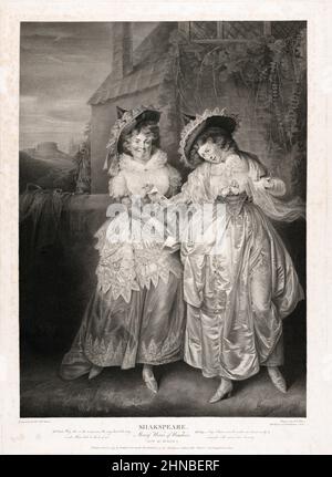 Mrs. Ford and Mrs Page (Shakespeare, Merry Wives of Windsor, Act 2 ...