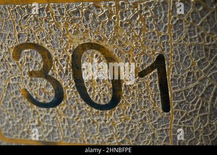 Cracked 301 Door Number, Kotor, Montenegro Stock Photo - Alamy