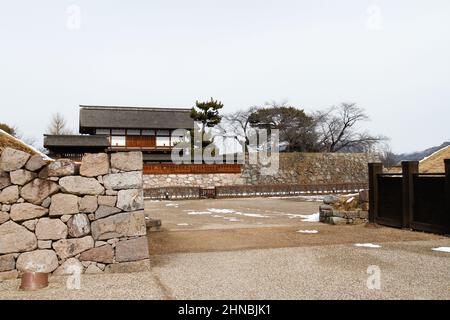 matsushiro town, nagano, japan, 2022/13/02 , Matsushiro Castle ...