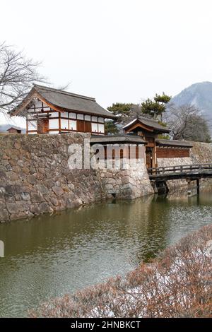 matsushiro town, nagano, japan, 2022/13/02 , Matsushiro Castle ...