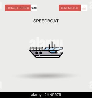 Motor boat icon. Water vessel. Marine transport Stock Vector Image ...