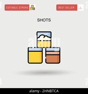 Shots Simple vector icon Stock Vector Image & Art - Alamy