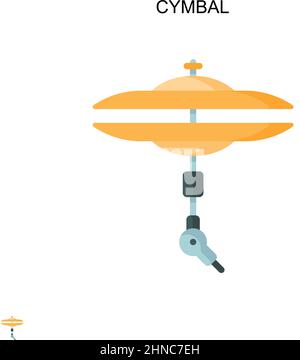 Cymbal Simple vector icon. Illustration symbol design template for web ...