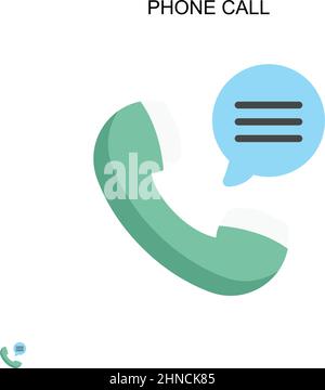 Phone call Simple vector icon. Illustration symbol design template for ...