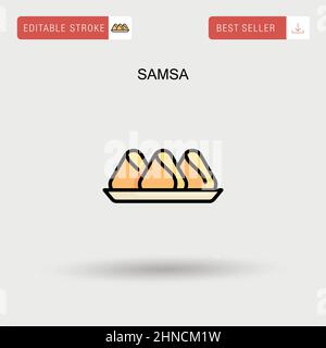 Vector samsa dish Stock Vector Image & Art - Alamy