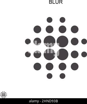 Blur Simple vector icon. Illustration symbol design template for web ...