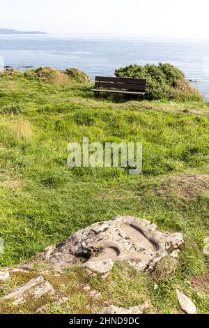 Dunaverty bay near Southend on the Kintyre Peninsula, Argyll Stock ...