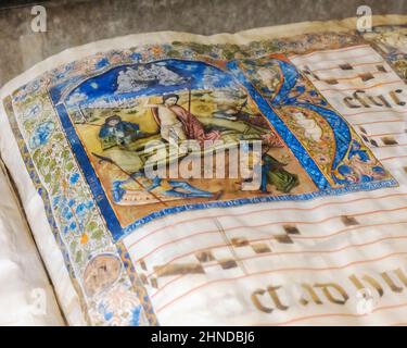 This manuscript page from the 12th century contains Horace's Epodes III ...